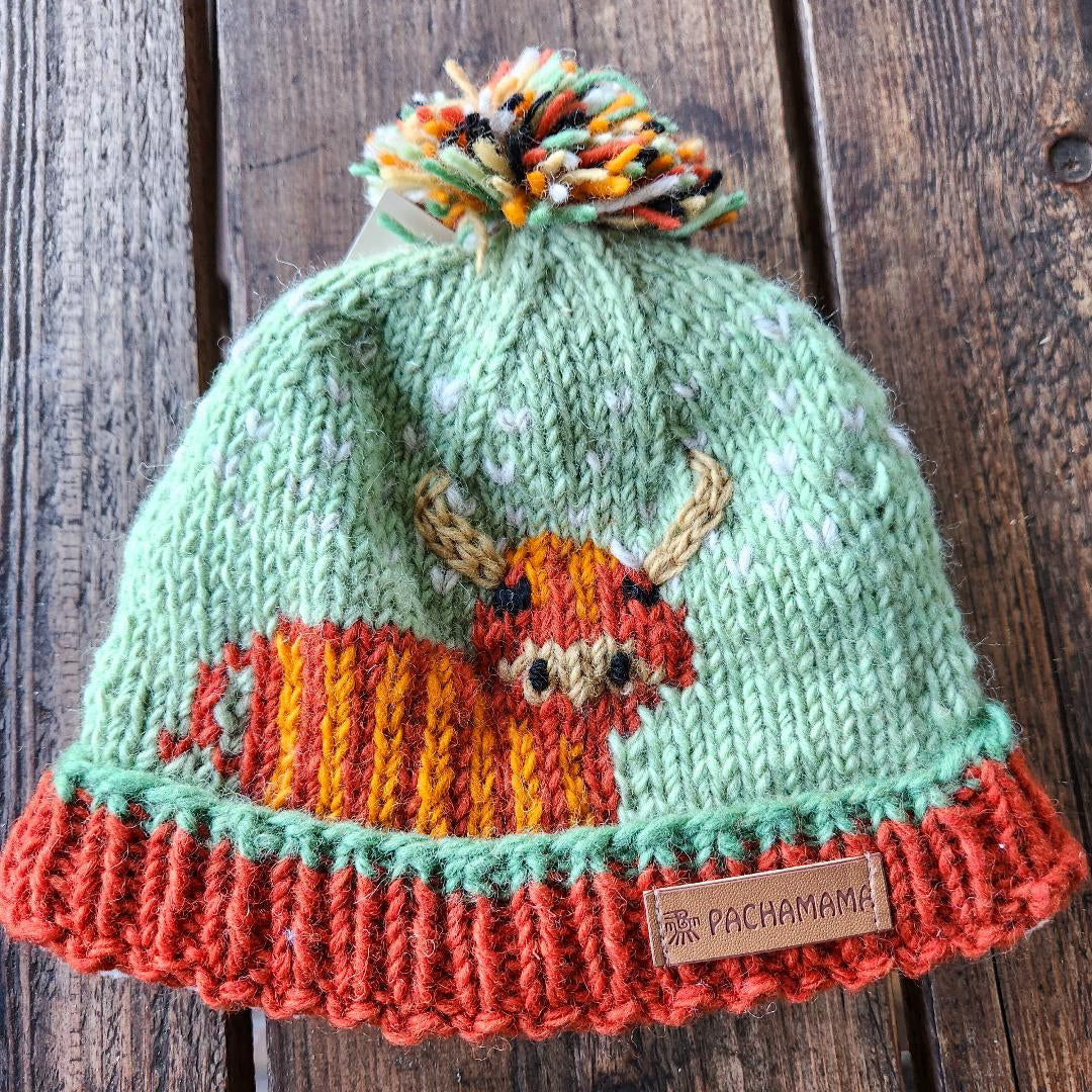 Highland cow beanie-Child – MontgomerySkyFarm